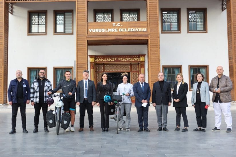 Fransız çift, bisikletleriyle Akdeniz turunda